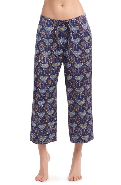 Commando Crop Silk Pajama Pants In Elephant | ModeSens