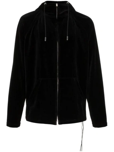 Mastermind Japan Logo Print Cotton Blend Velour Hoodie - Black | ModeSens