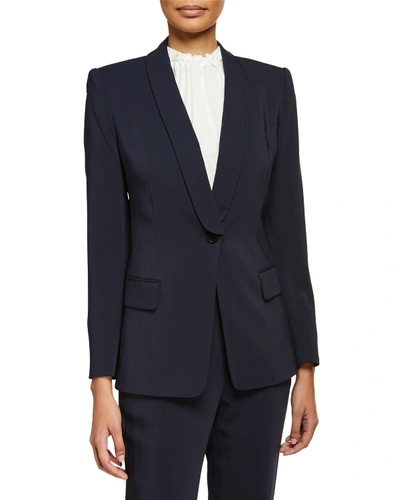 Kobi Halperin Casey Shawl-collar Blazer In Midnight Blue | ModeSens