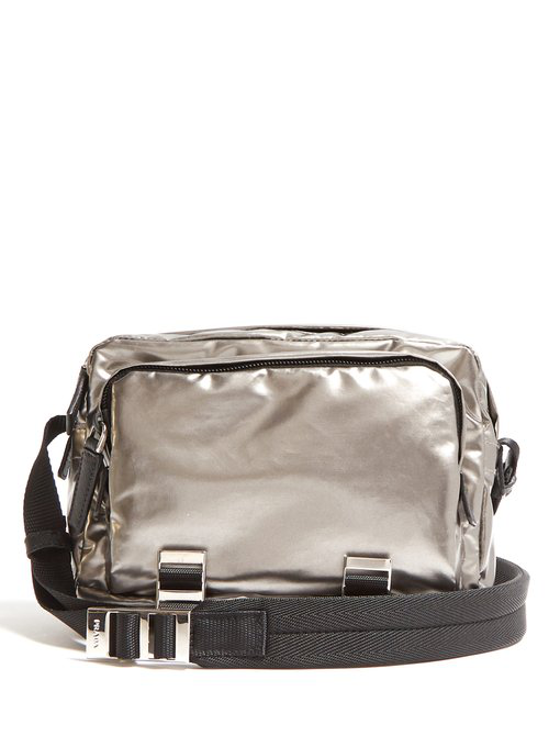 Prada Silver Backpack Purse | semashow.com