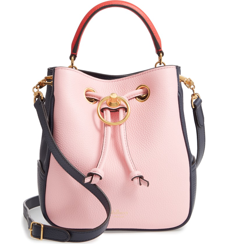 Mulberry Small Hampstead Leather Crossbody Bag In Sorbet Pink Multi ...