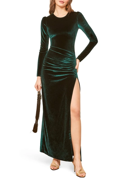 Reformation Ruby Maxi Dress In Emerald | ModeSens
