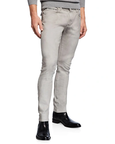 John Varvatos Men's Wight Skinny Fit Denim Jeans In Feather Grey | ModeSens
