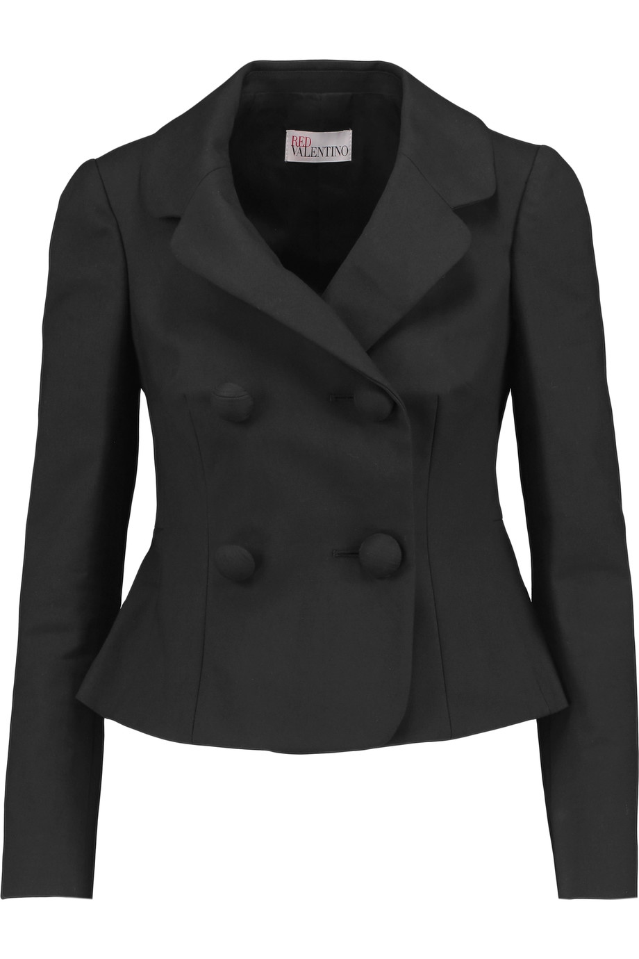 Red Valentino Bow-embellished Stretch-cotton Crepe Jacket | ModeSens