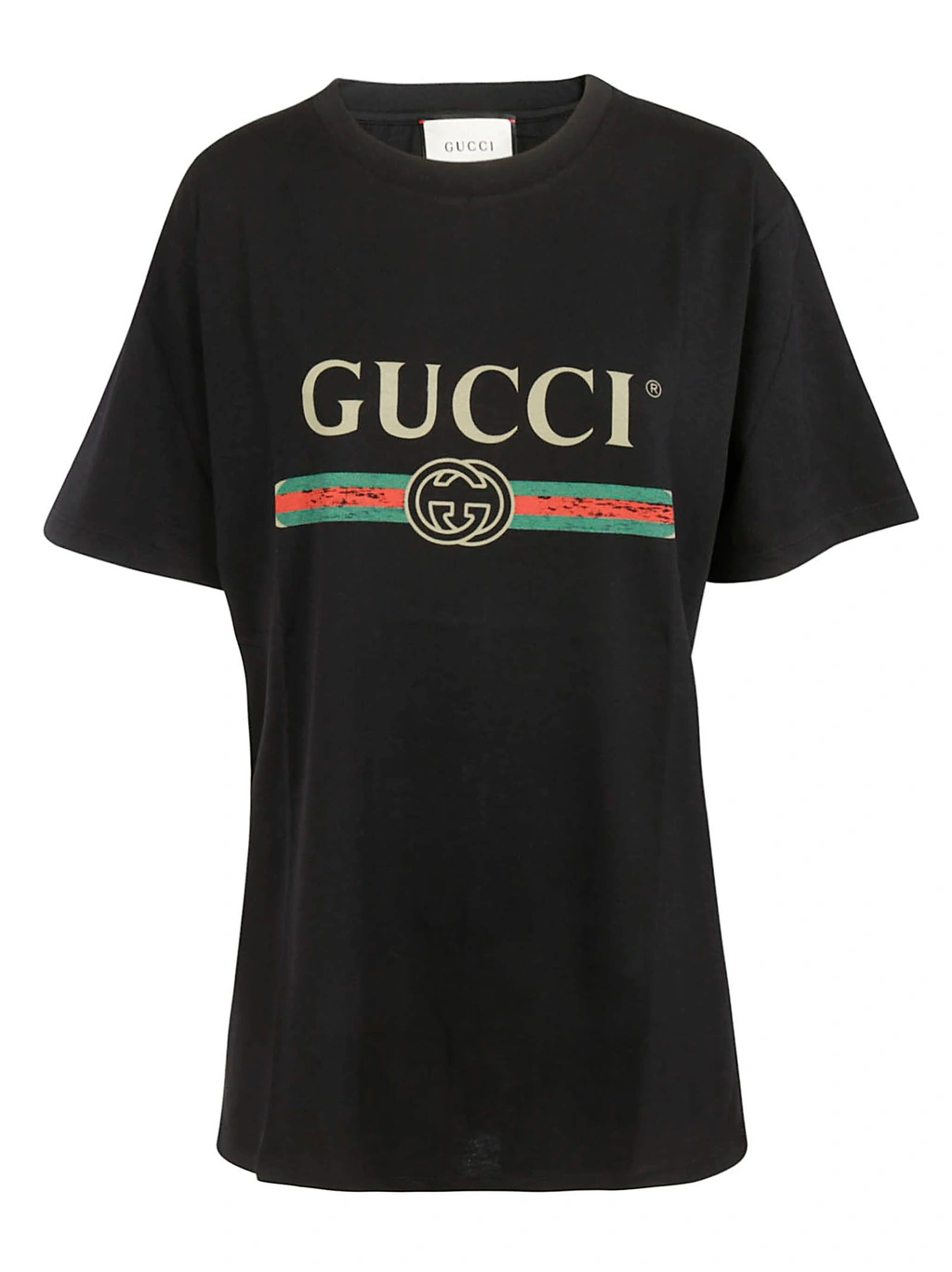 Gucci Logo Print T-shirt In Black | ModeSens