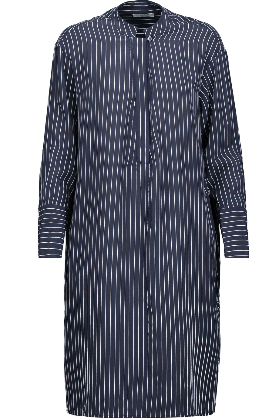 Equipment Blaine Pinstriped Washed-silk Dress | ModeSens
