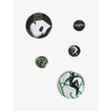 Raf Simons Set Of Five Pin Badges In Red | ModeSens