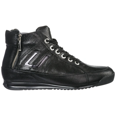 Cesare Paciotti 4us Women's Shoes High Top Leather Trainers Sneakers In ...