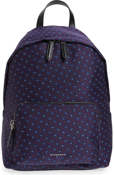 Burberry Jacquard Print Backpack | ModeSens