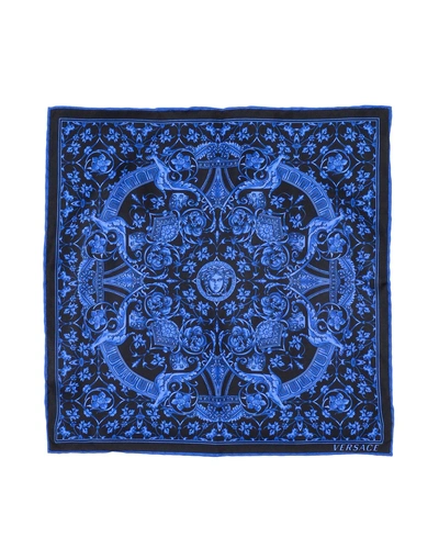 Versace Square Scarves In Black | ModeSens