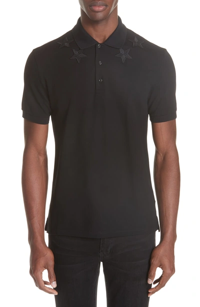 Givenchy Star Polo Shirt In Faded Black | ModeSens
