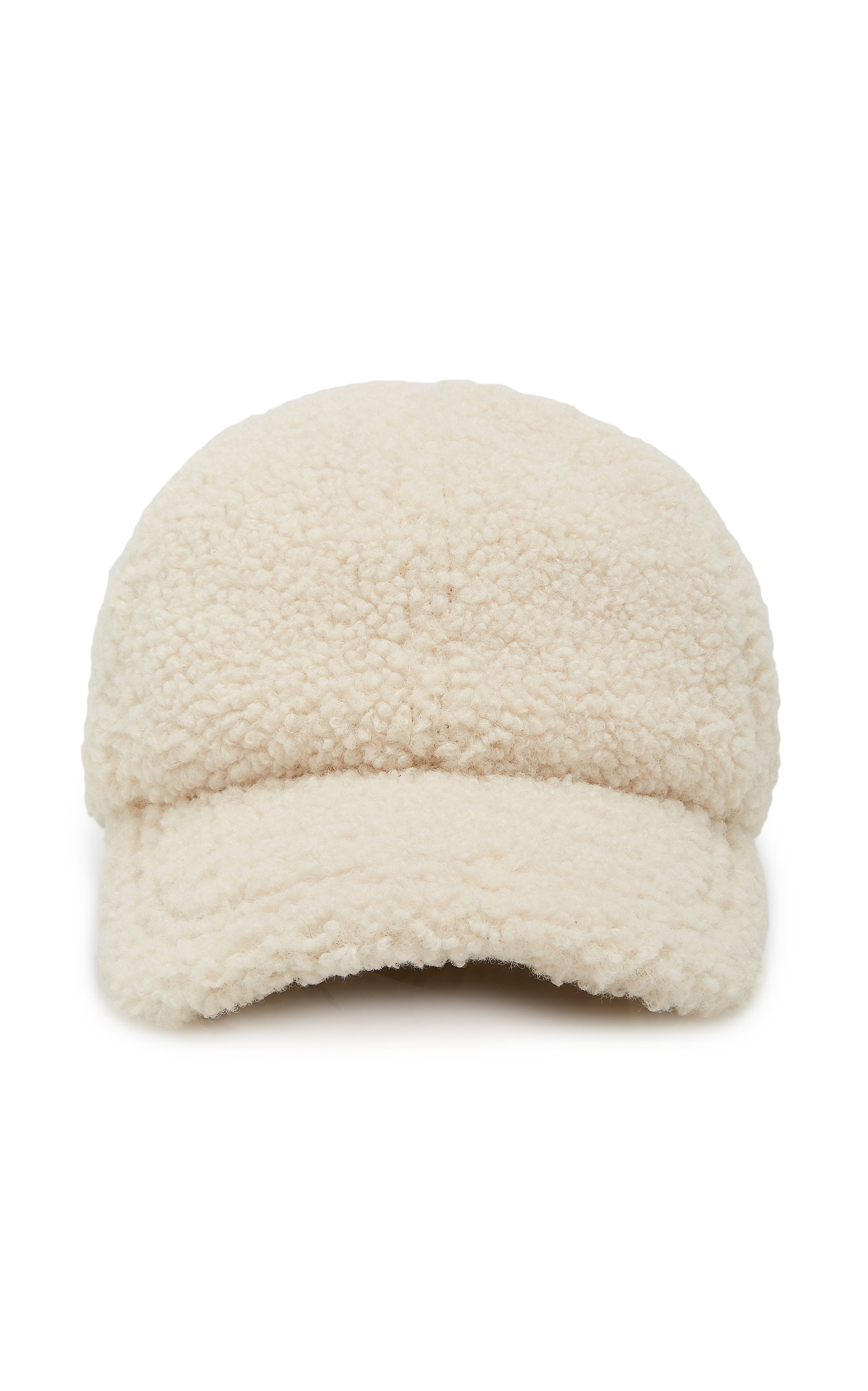 Avenue Dowling Faux Shearling Baseball Cap In Neutral | ModeSens
