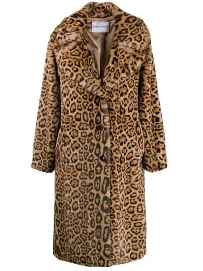 Stand Studio Fanny Leopard-print Faux Fur Coat In Animal Print | ModeSens