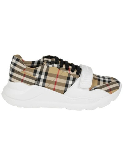 Burberry Checked Sneakers | ModeSens