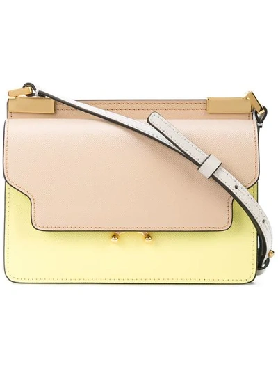 Marni Trunk Mini Shoulder Bag In Yellow | ModeSens
