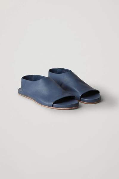 Cos Sandals With Elastic Detail In Blue | ModeSens