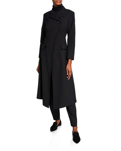Co Asymmetric Envelope Duster At In Black | ModeSens