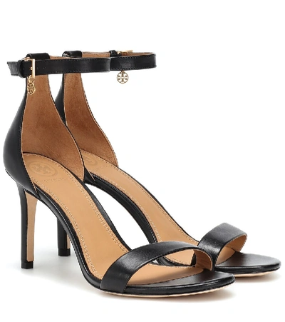 Tory Burch Ellie Leather Ankle-strap Pumps In Perfect Black | ModeSens