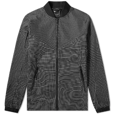Nike Tech Pack Grid Bomber Jacket In Black | ModeSens