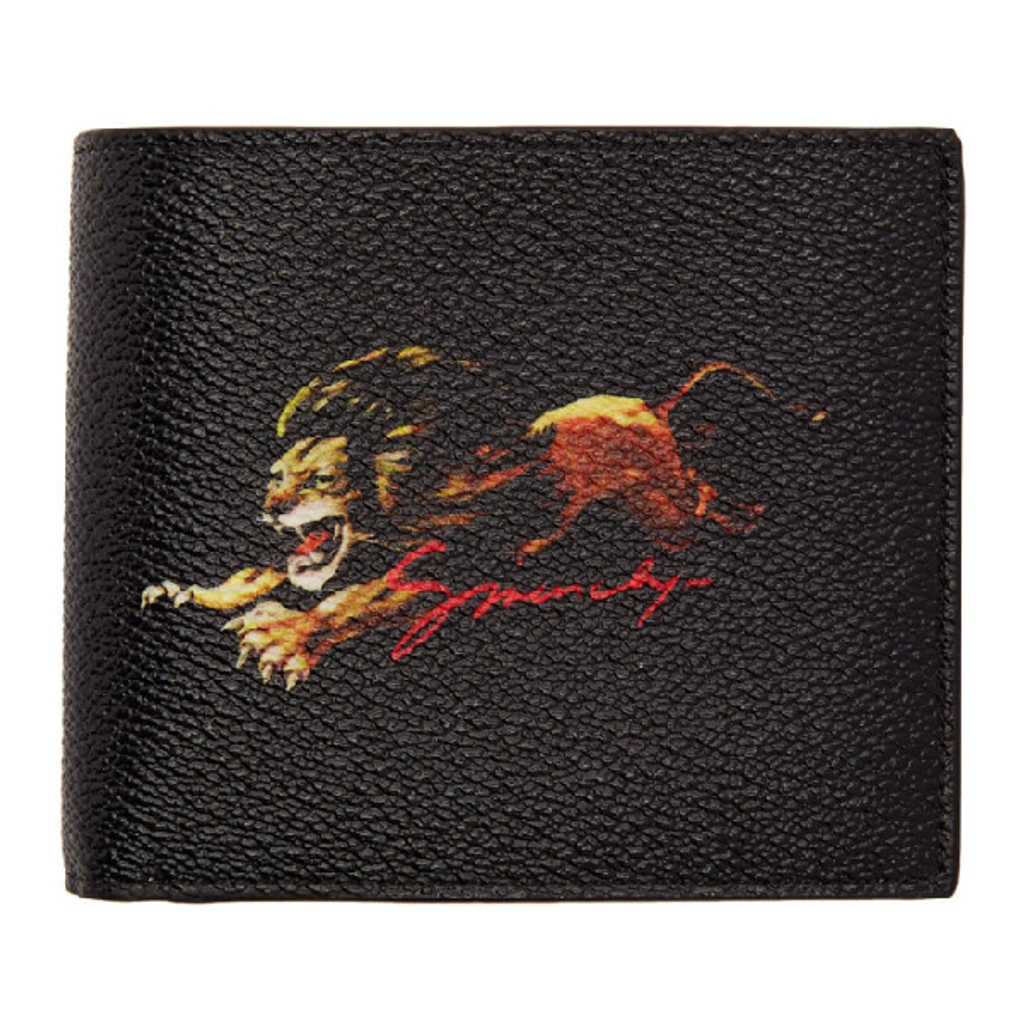 Givenchy Black Lion Logo Wallet In 960-multi | ModeSens