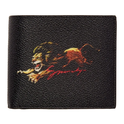 Givenchy Black Lion Logo Wallet In 960-multi | ModeSens