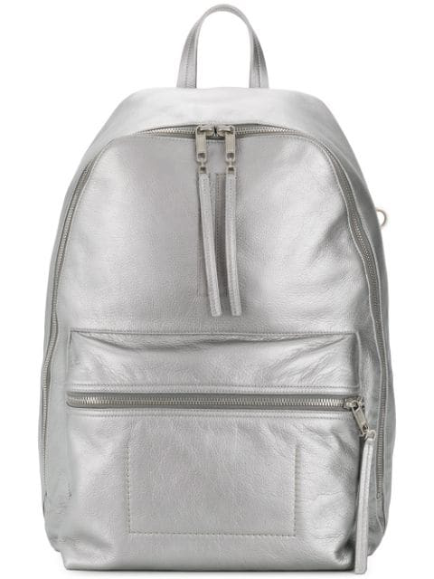 Rick Owens Metallic Backpack - Silver | ModeSens