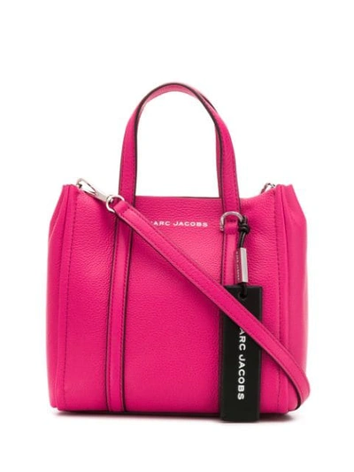 Marc Jacobs The Tag Leather Tote Bag In Diva Pink | ModeSens
