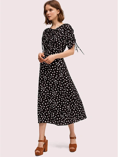 Kate Spade Mallow Dot Midi Dress In Beet Juice | ModeSens