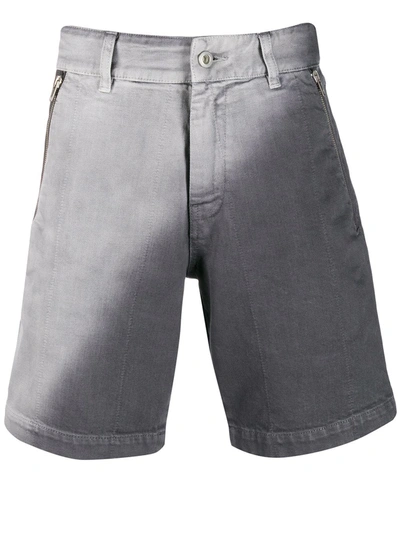 Diesel Red Tag Two-tone Denim Shorts In Grey | ModeSens
