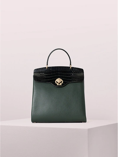 Kate Spade Romy Croc-embossed Colorblock Medium Backpack In Deep ...