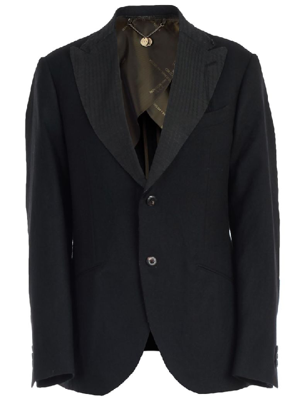 Maurizio Miri Smoking Jacket Lance Neck In Black | ModeSens
