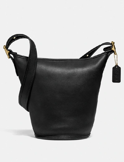 Coach Restored Duffle 13 In Black In Brass/black | ModeSens