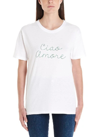 Giada Benincasa Ciao Amore T-shirt In White | ModeSens