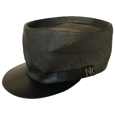 Pre-owned Nina Ricci Black Wicker Hat | ModeSens