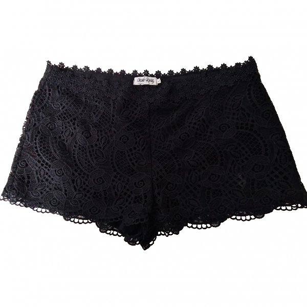 Pre-owned Charo Ruiz Black Cotton Shorts | ModeSens