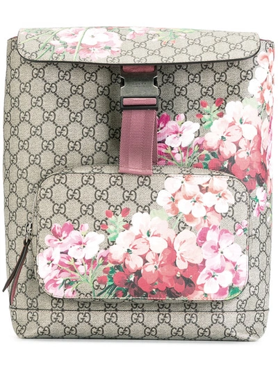 Gucci Floral Print Backpack | ModeSens