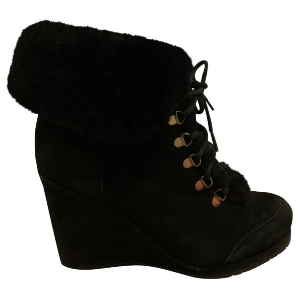 Pre-owned Lk Bennett Black Suede Ankle Boots | ModeSens