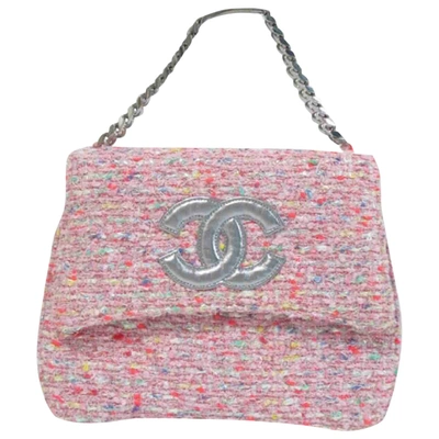 Pre-owned Chanel Pink Tweed Handbag | ModeSens