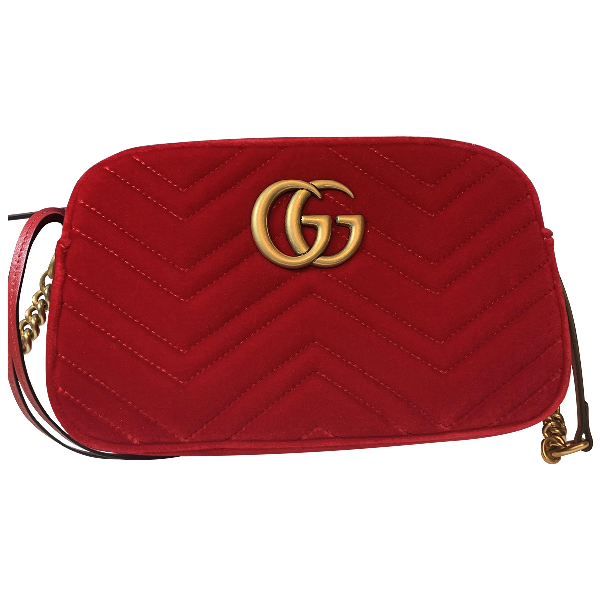 Gucci Red Velvet Purse | Paul Smith