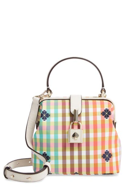 Kate Spade Remedy Bella Plaid Small Top Handle Satchel In Red Multi ...