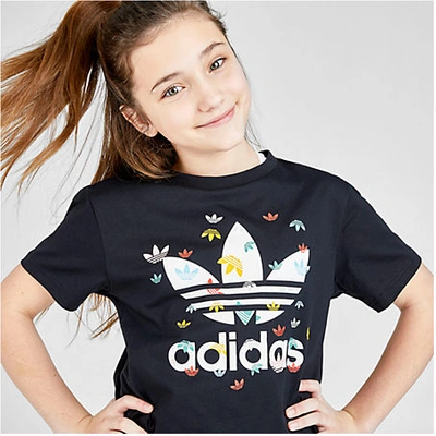 Adidas Originals Adidas Kids' Originals Multi Trefoil T-shirt In Black ...
