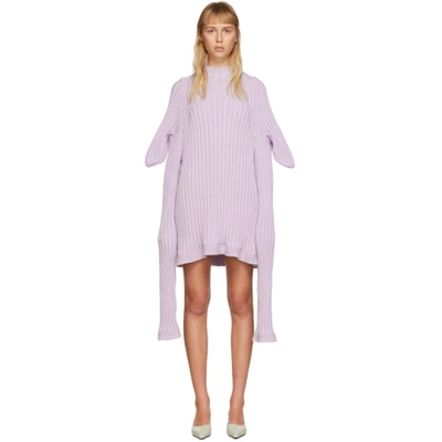 Christina Seewald Ssense Exclusive Purple Knitted Shewee Dress In Taube ...