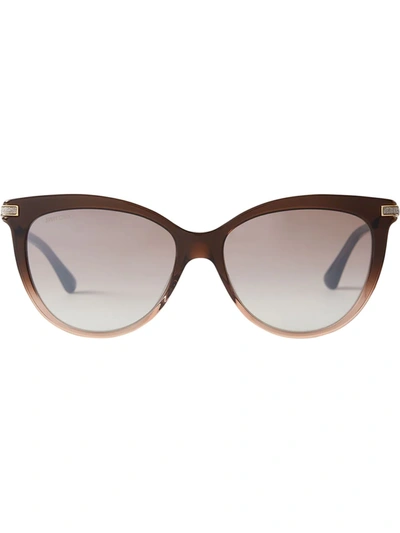 Jimmy Choo Women's Axelle Cat Eye Sunglasses, 56mm In Enq Brown Sm ...