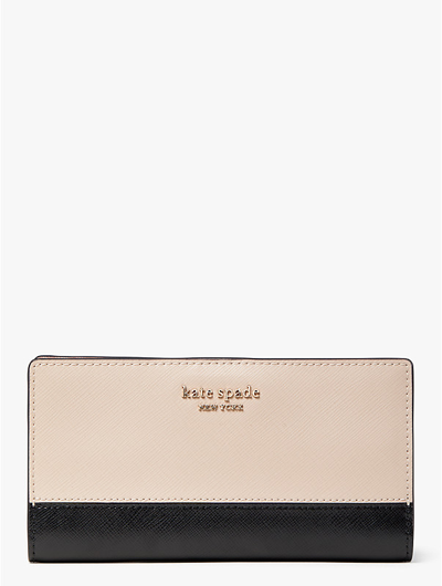 Kate Spade Spencer Slim Bifold Wallet In Black | ModeSens