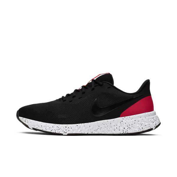 Nike Revolution 5 Men's Road Running Shoes In Black,university Red ...