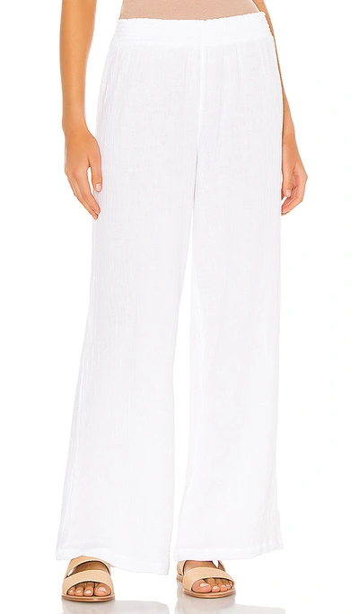 Bobi Beach Gauze Pant In White | ModeSens