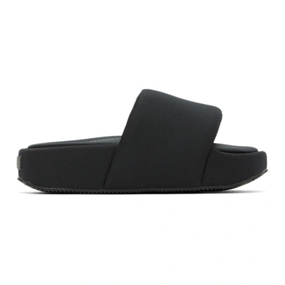 Y-3 Men's Platform Slides In Black | ModeSens