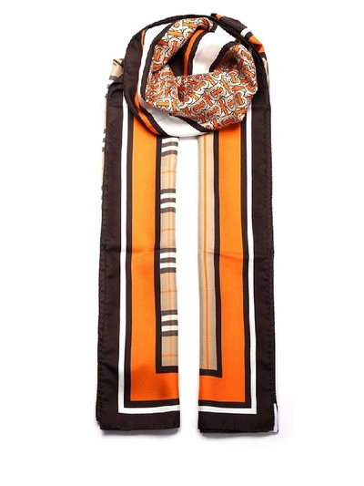 Burberry Multicolor Silk Scarf | ModeSens