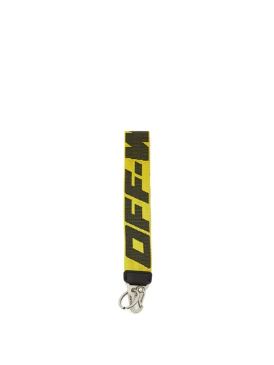 Off-white Industrial Logo Key Ring In Yellow | ModeSens