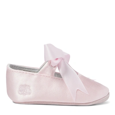 Polo Ralph Lauren Babies' Briley Satin Slipper In Pink Satin | ModeSens